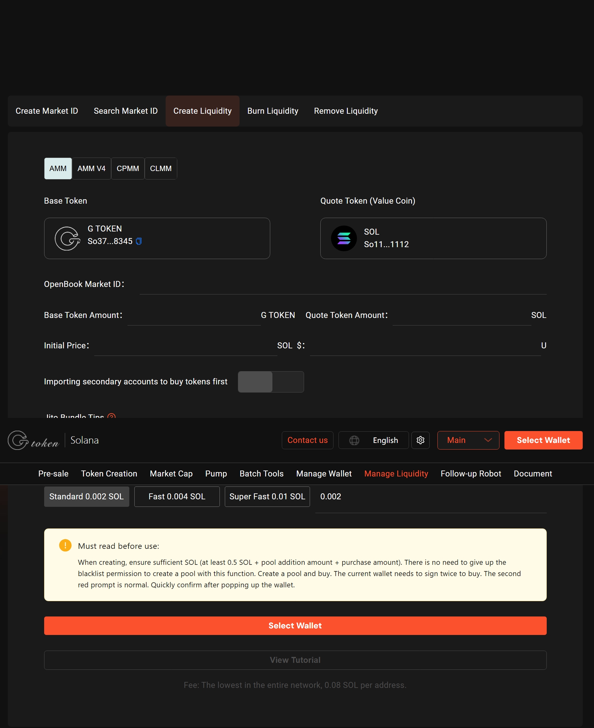 Create Solana Raydium Liquidity Pool Guide_Solana Tutorial_GTokenTool